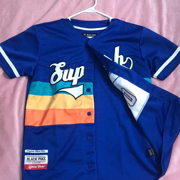 Black Pike | Shirts | Superb Black Pike Baseball Jersey | Poshmark